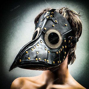 ILOVEMASKS | Accessories | Plague Doctor Bird Mask Long Nose Beak ...